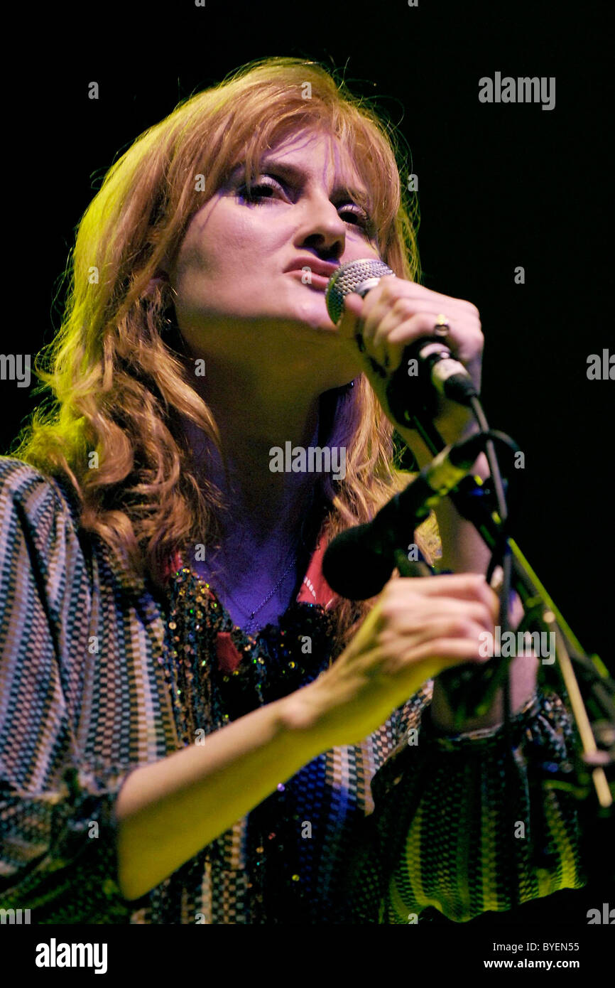 Eddi Reader performing in concert at the Shepherds Bush Empire London ...