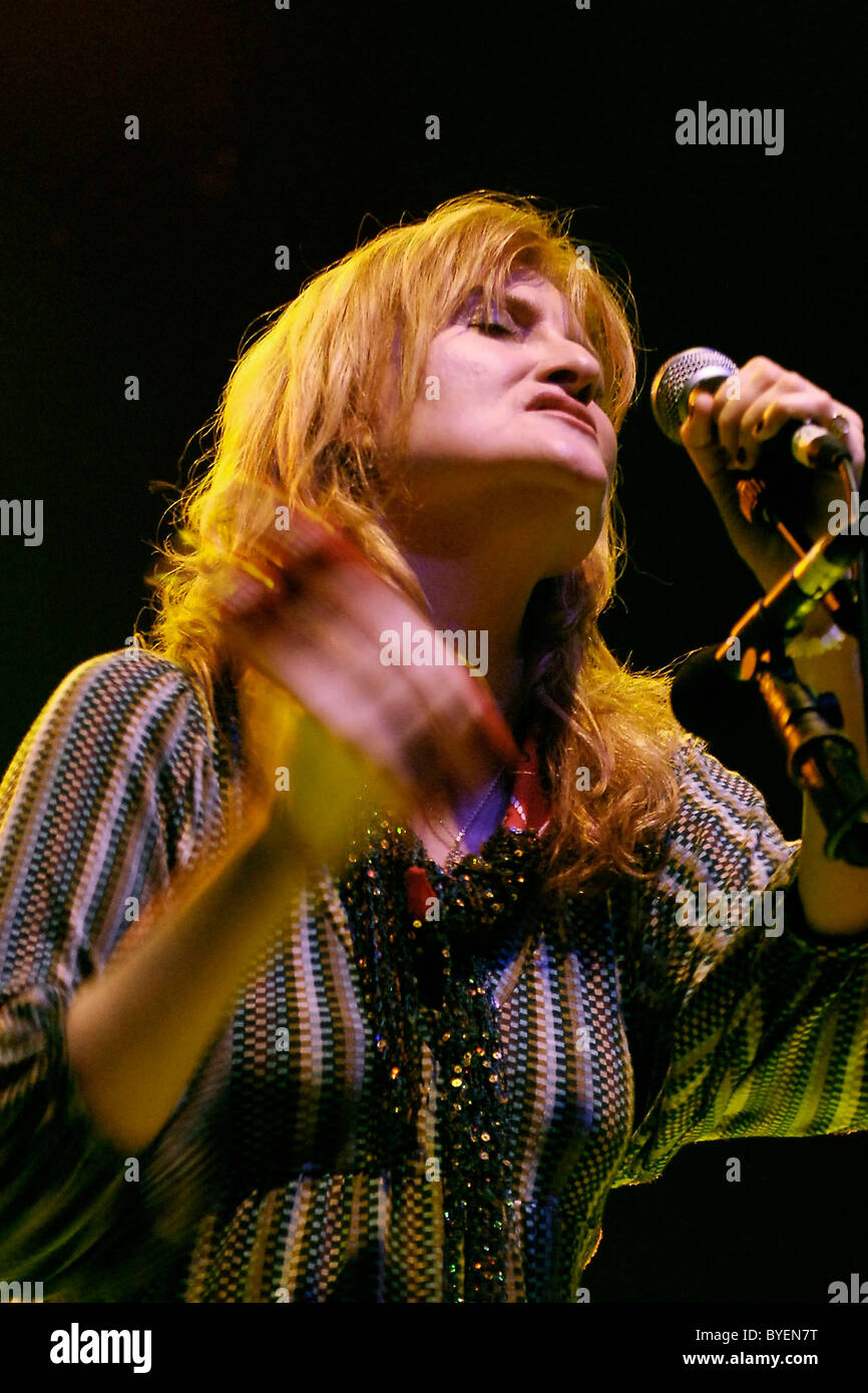 Eddi Reader performing in concert at the Shepherds Bush Empire London ...