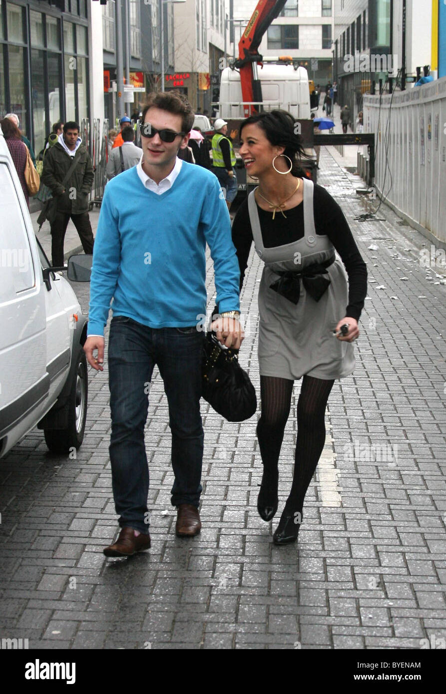 Samuel Preston and Chantelle Houghton holding hands as they return home ...