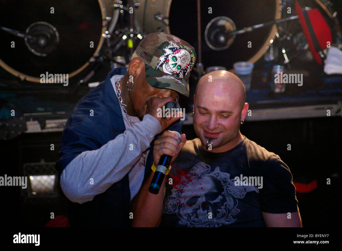 Dennis Rodman and David Draiman Dennis Rodman took to the stage and ...