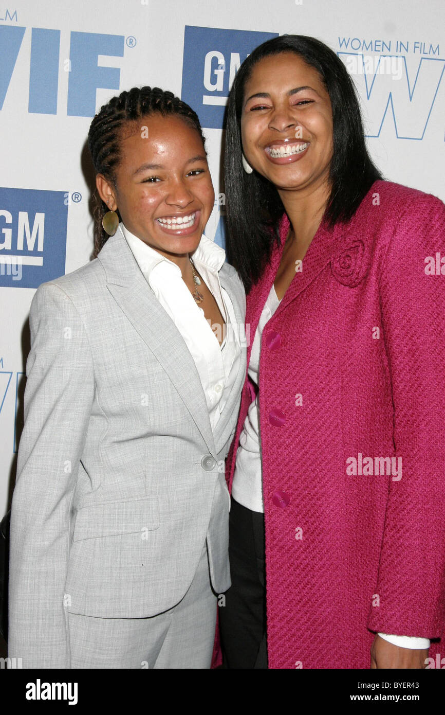 Ryan Nicole Brown and mother Women in Film LA presents the 2007 Power ...