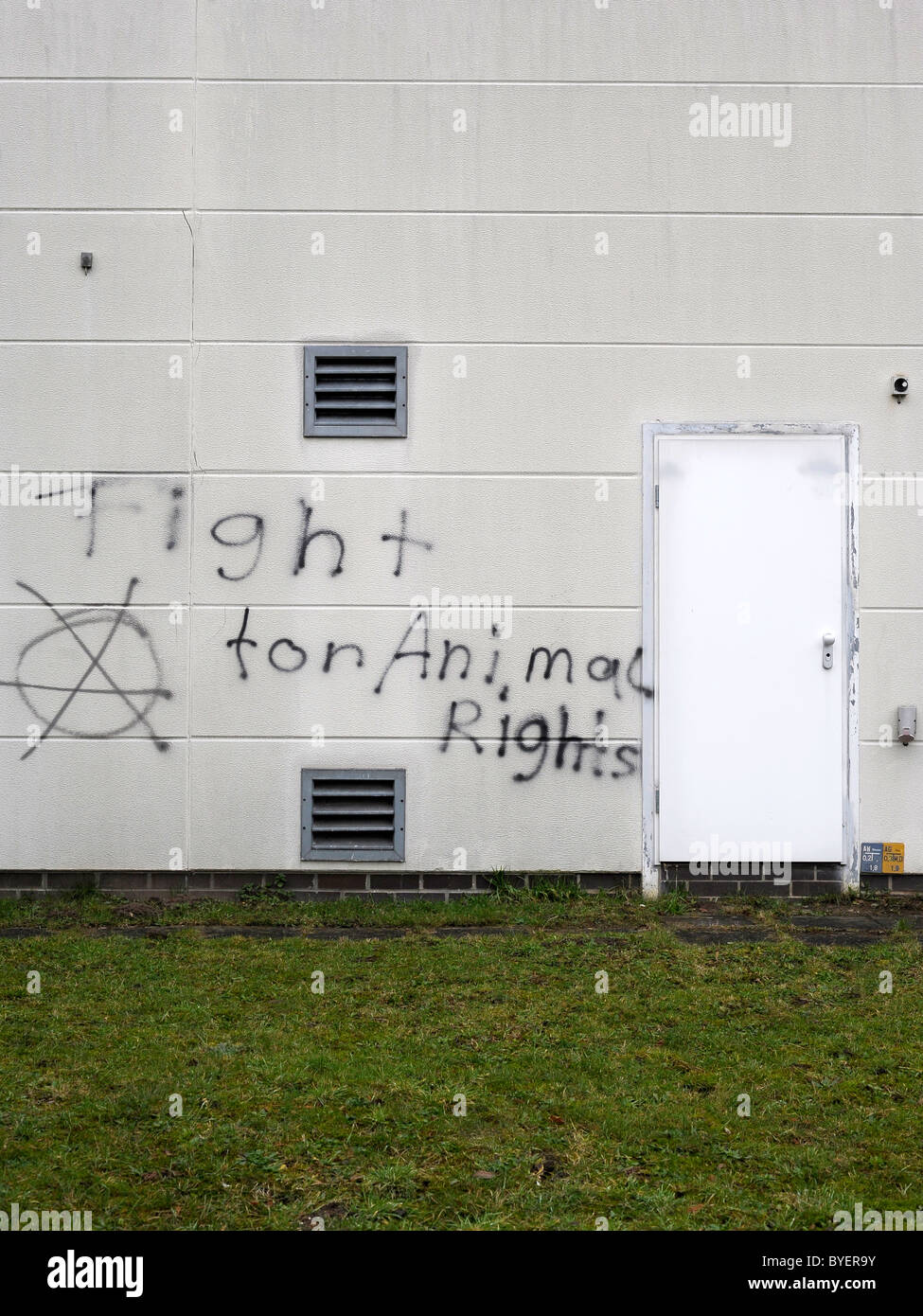 fight for animal rights graffiti Stock Photo - Alamy