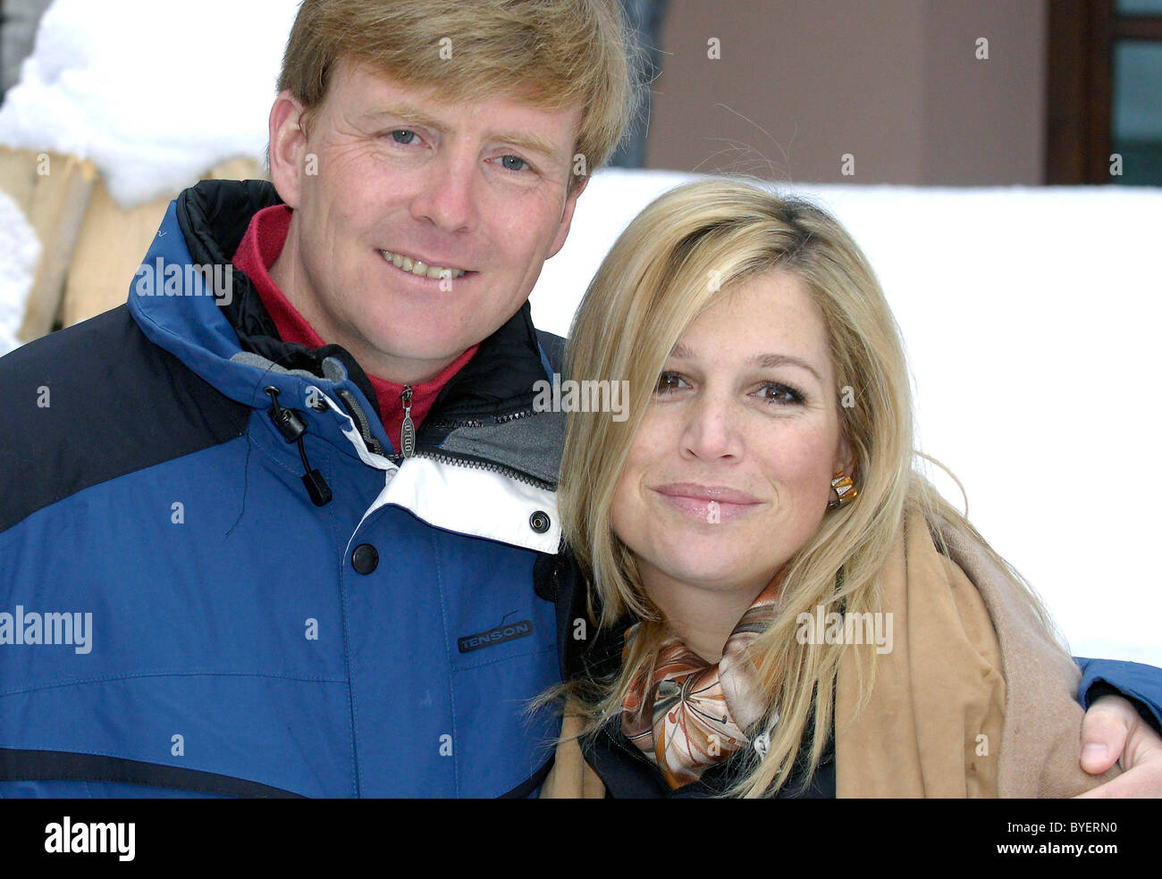Prince Willem Alexander and Princess Maxima on their winter vacation ...