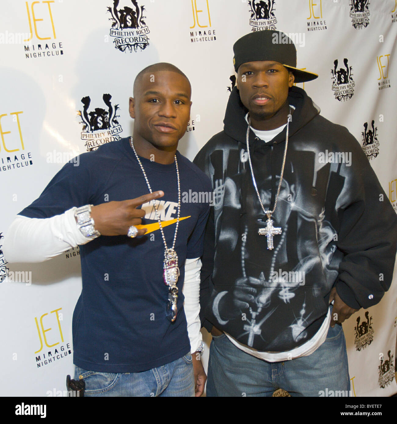 Floyd mayweather and 50 cent hi-res stock photography and images - Alamy