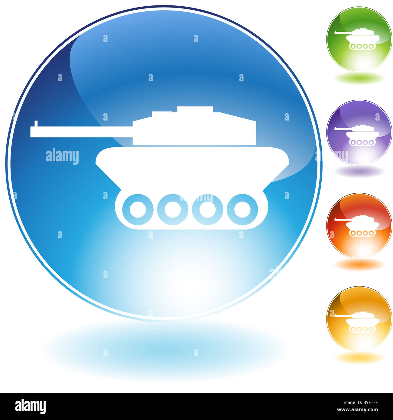 Tank crystal icon isolated on a white background Stock Photo - Alamy