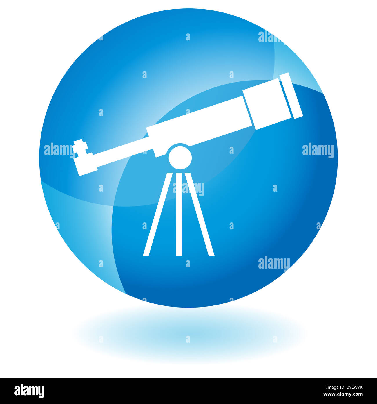 Astronomer with a telescope illustration hi-res stock photography and ...