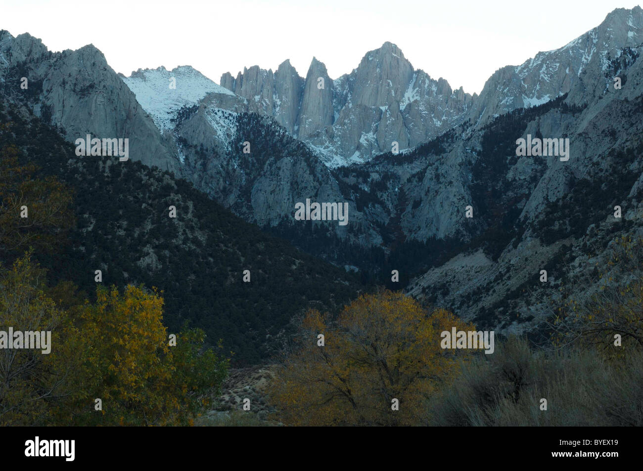 Mt. Whitney, Mount Whitney, Fall, Sunrise, Sunset, California Stock ...