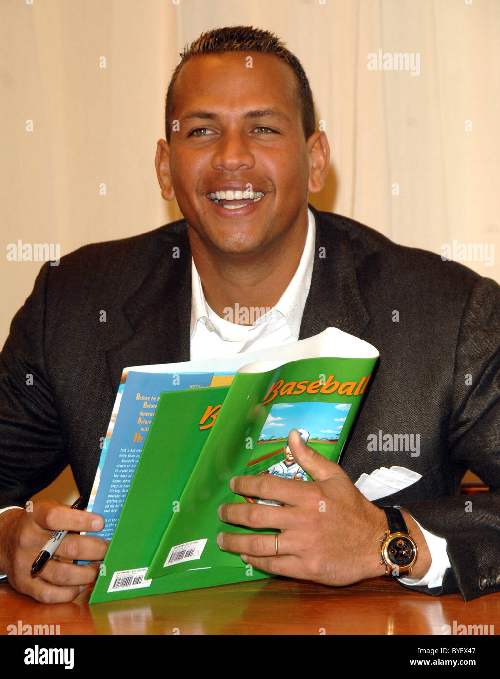 Alex Rodriguez AKA "A-Rod" of The New York Yankees signs his book 'Out ...