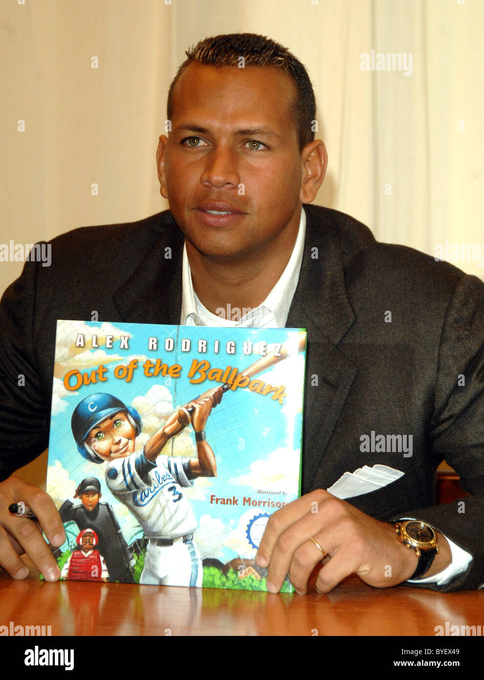 Alex Rodriguez AKA "A-Rod" of The New York Yankees signs his book 'Out ...