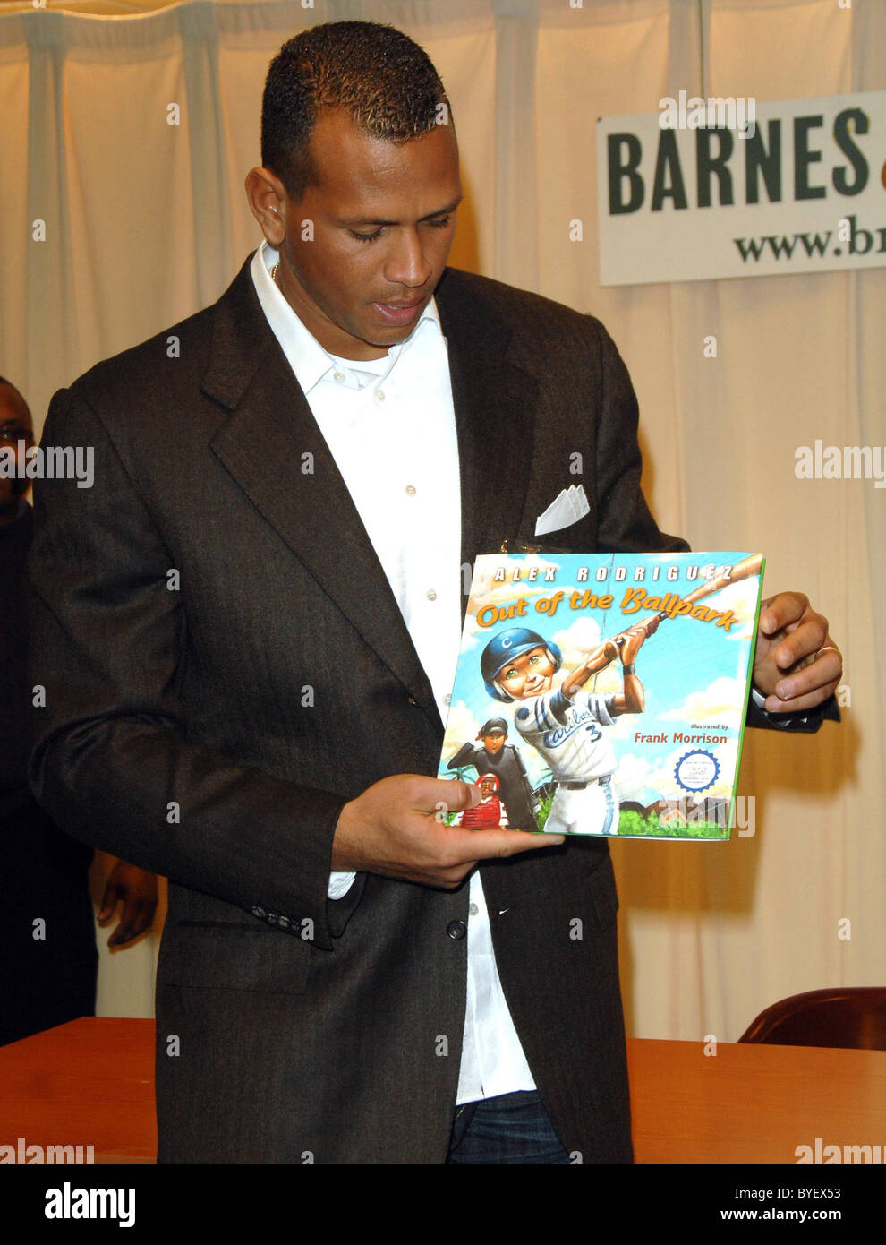 Alex Rodriguez AKA "A-Rod" of The New York Yankees signs his book 'Out ...