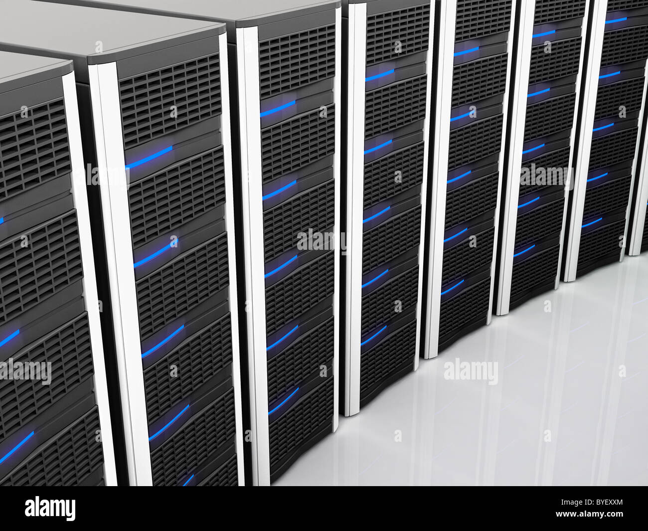 fine image of classic black server 3d background Stock Photo - Alamy