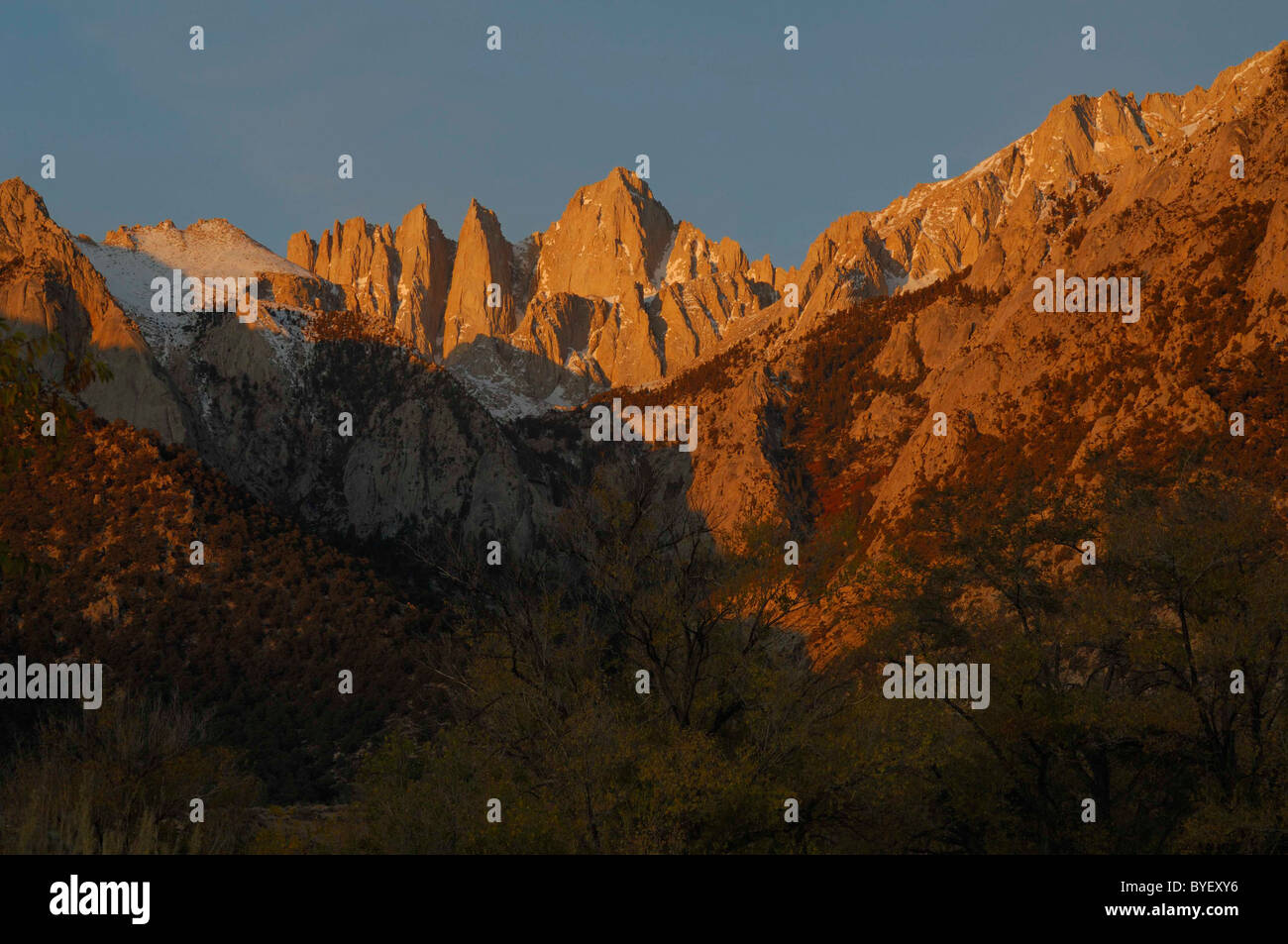 Mt. Whitney, Mount Whitney, Fall, Sunrise, Sunset, California Stock ...