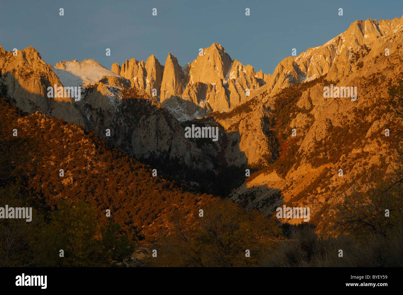 Mt. Whitney, Mount Whitney,Fall, Sunrise, Sunset, California Stock ...