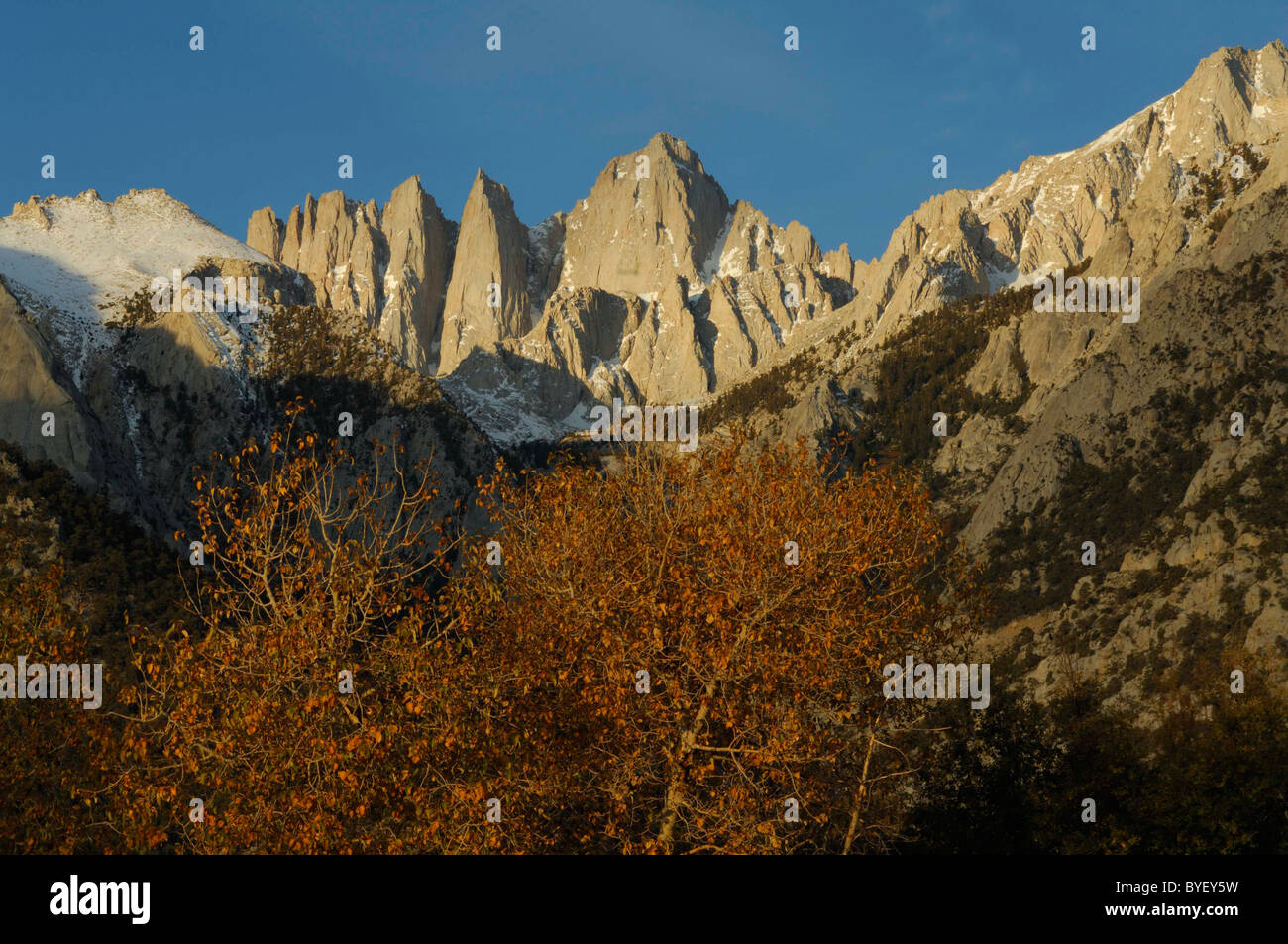 Mount Whitney, Mt. Whitney, Fall, Sunrise, Sunset, California Stock ...
