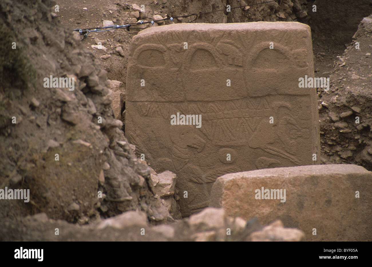 Early Neolithic archaeological site of Gobekli Tepe Sanliurfa province ...