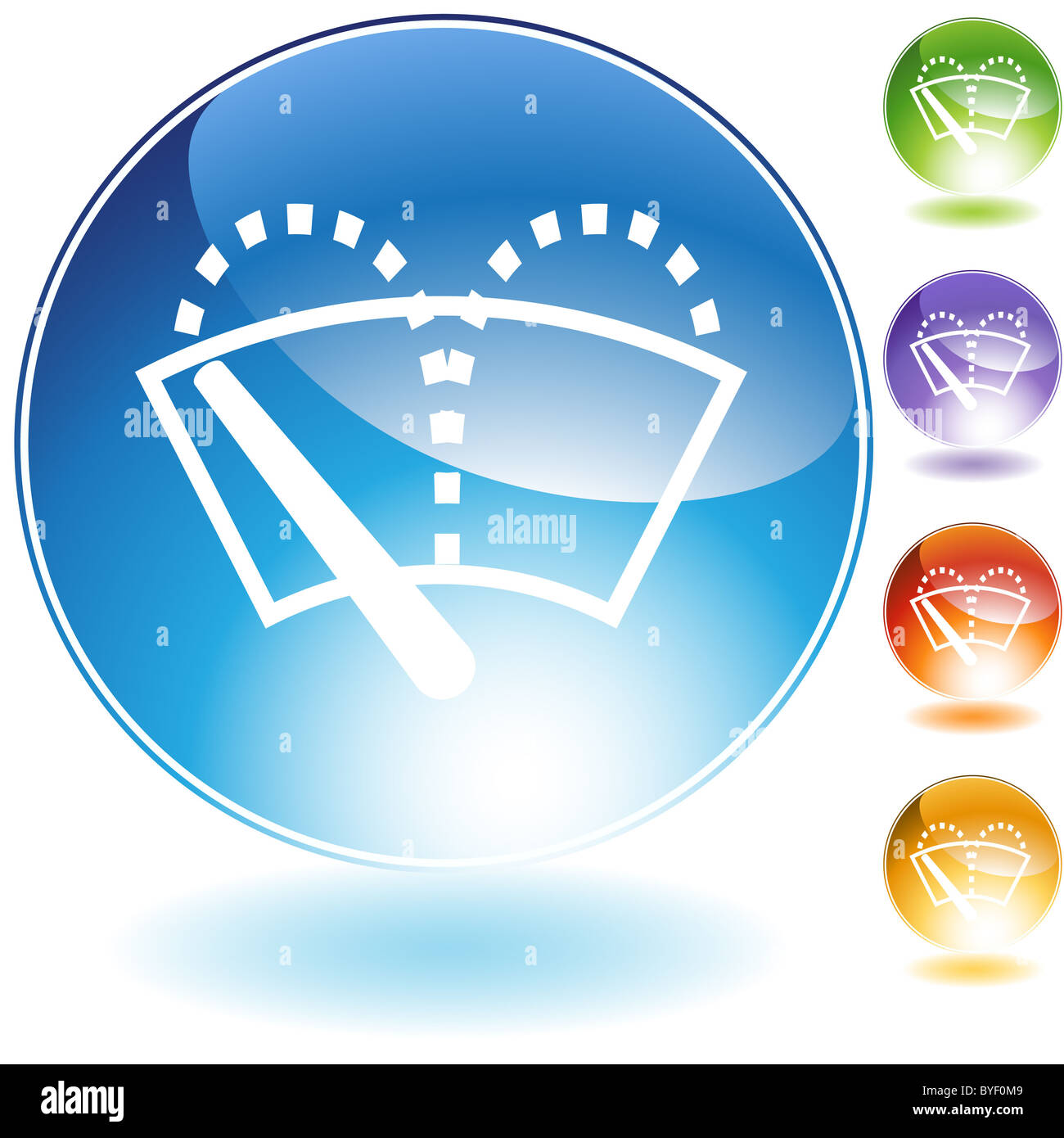 Car windshield wipers icon hi-res stock photography and images - Alamy