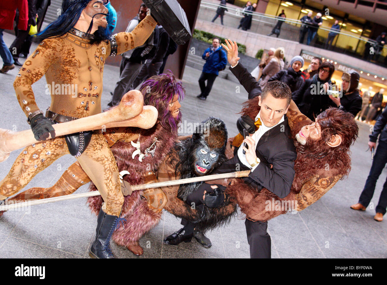 Cast members from Cirque du Soleil's Totem recreated Darwin's iconic ...