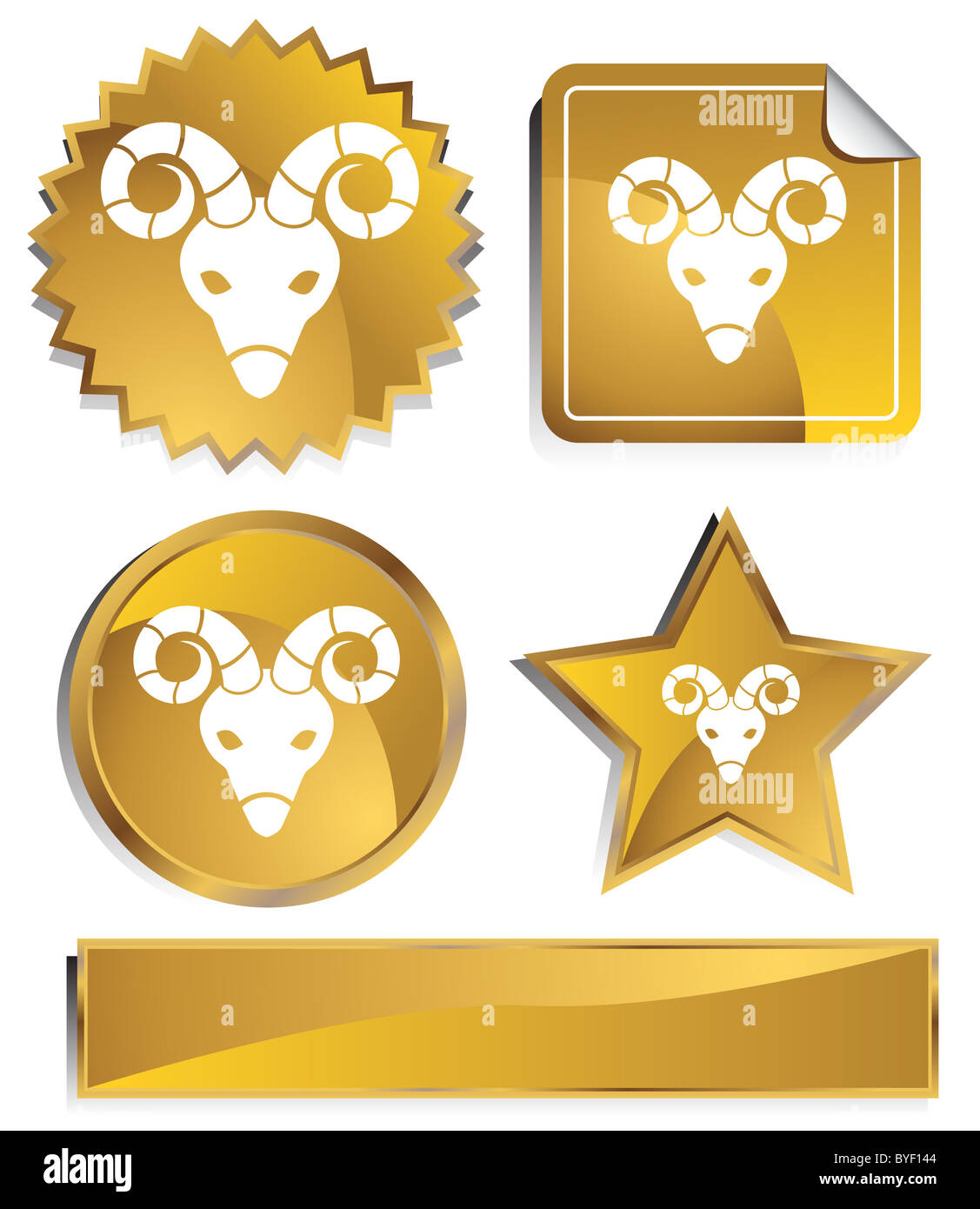 Aries goat Cut Out Stock Images & Pictures - Alamy