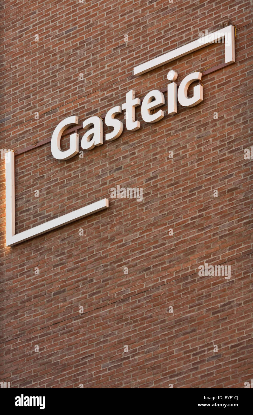 Logo of the Gasteig cultural center, Munich, Germany Stock Photo - Alamy