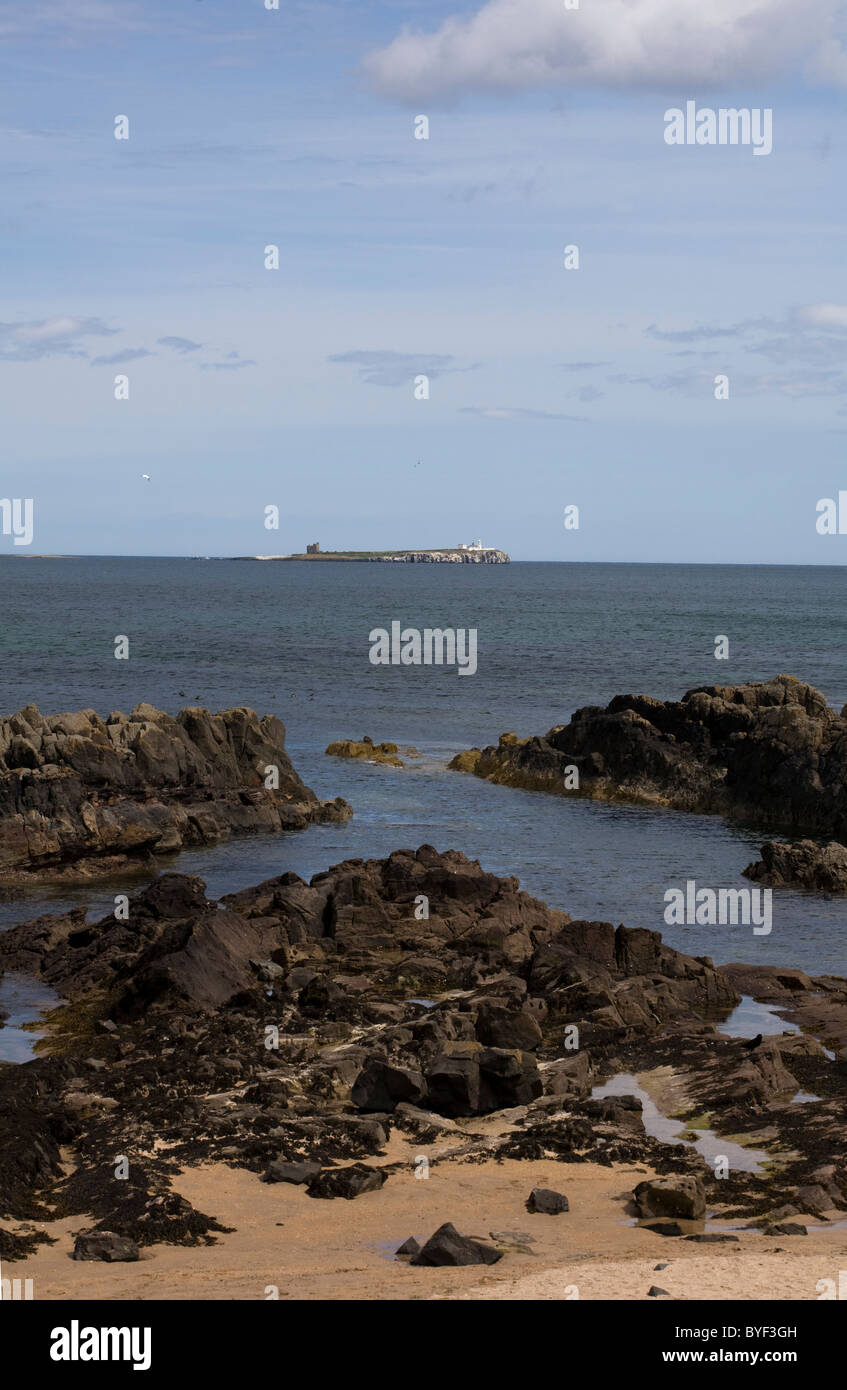The Farne Islands from Harkess Rocks Bamburgh Northumberland England ...