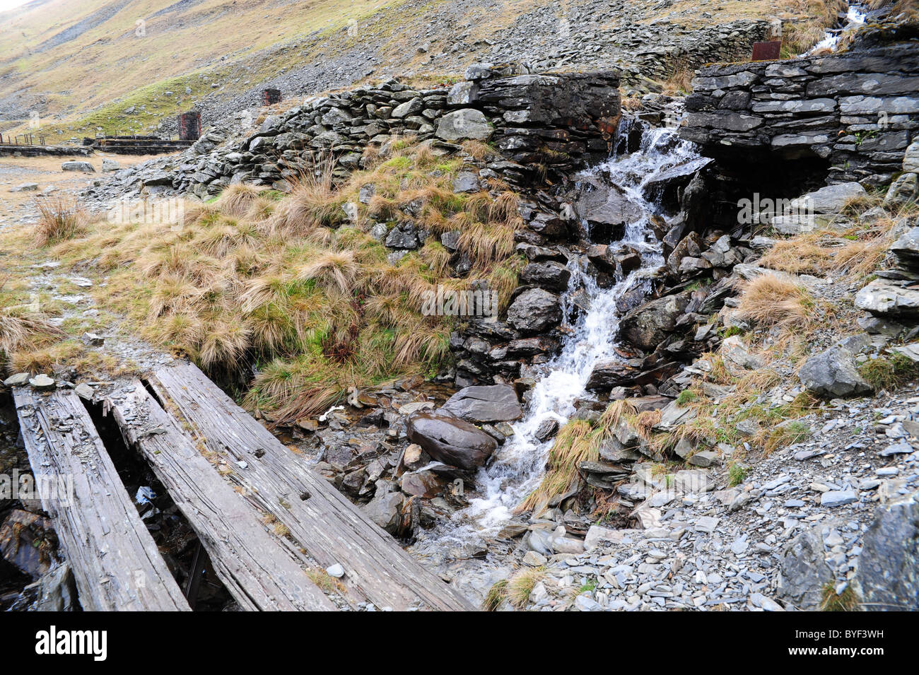 One of the many ruins at the Cwmystwyth Silver/ Lead Mines in Mid Wales ...