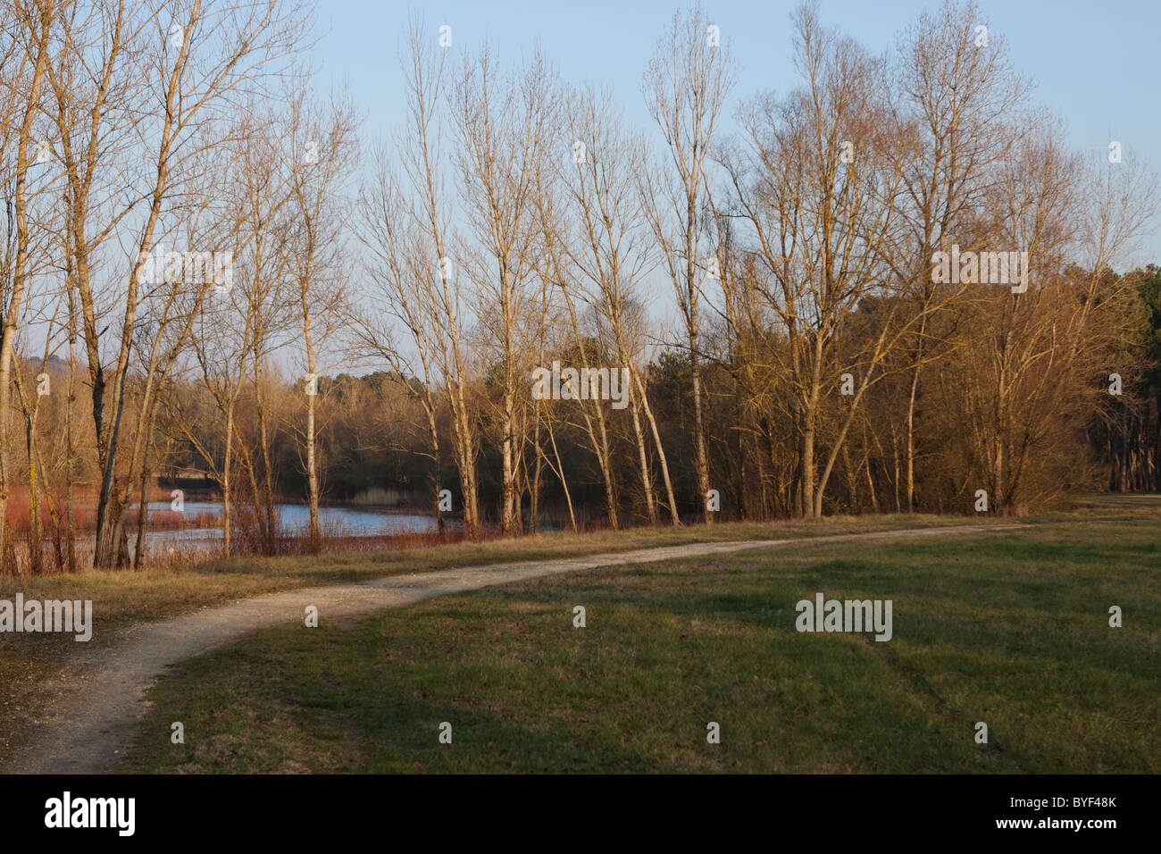 French countryside, near a lake Stock Photo - Alamy