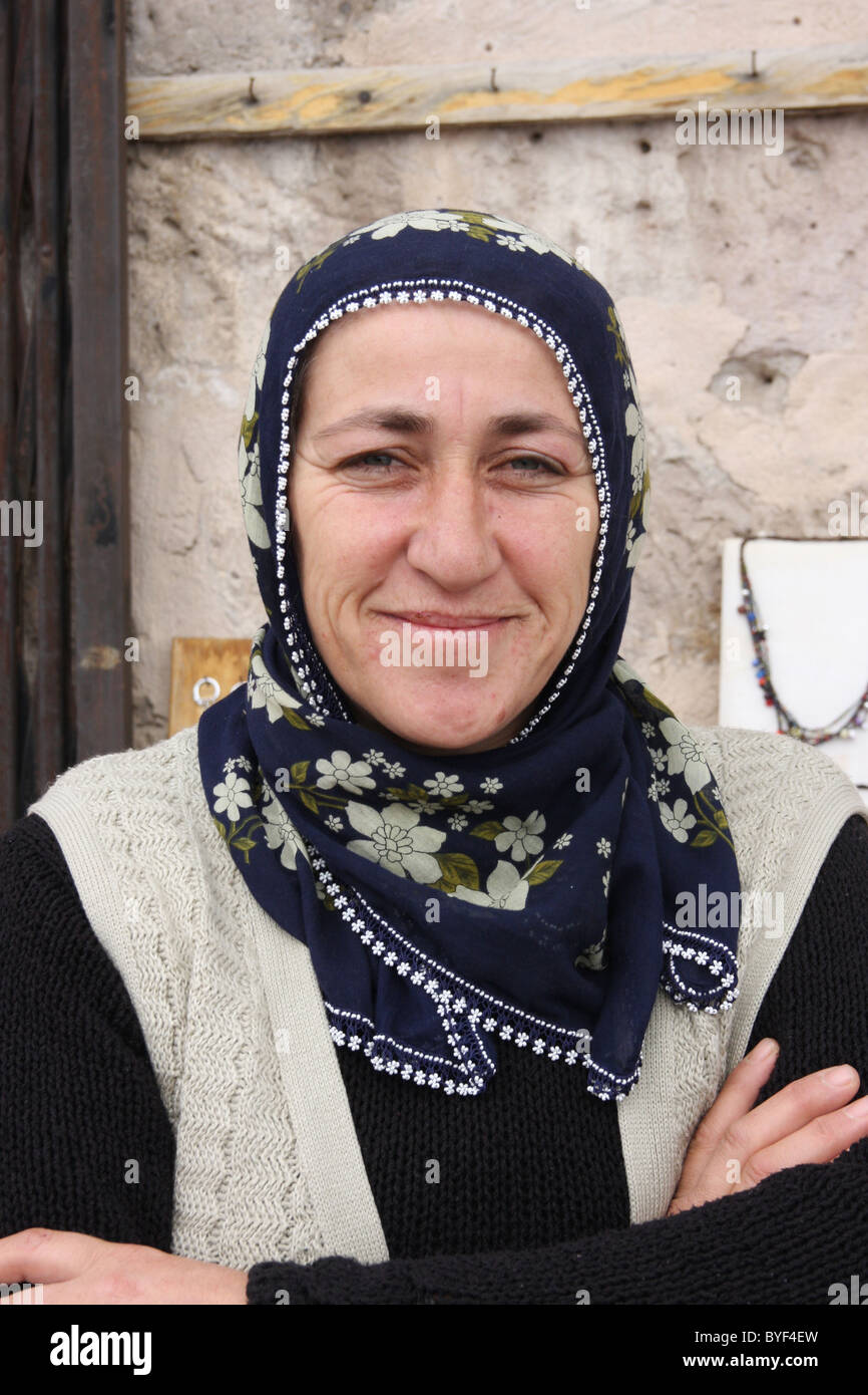 Traditional lady in Cappadocia, Turkey Stock Photo - Alamy