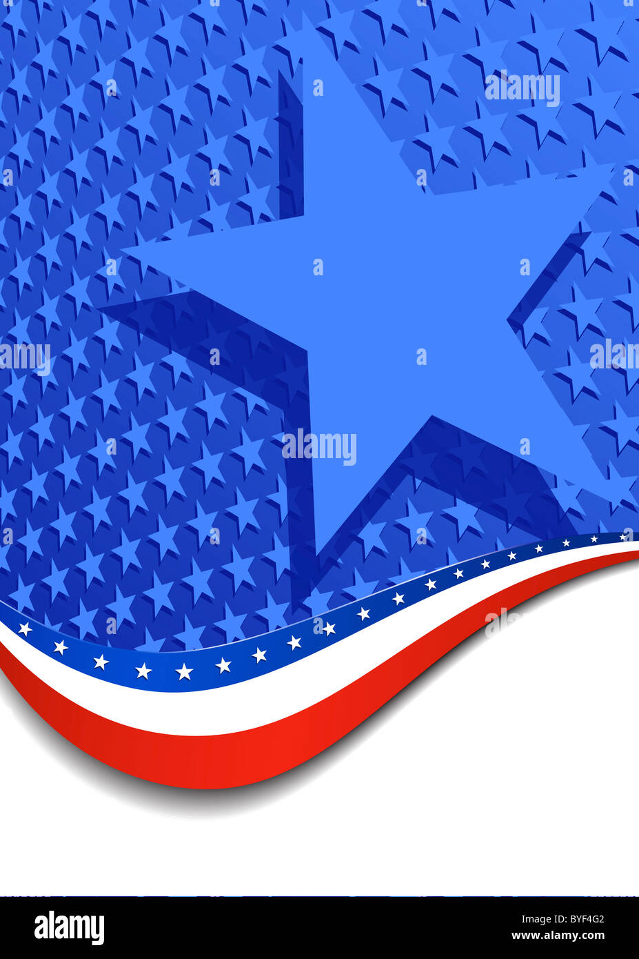 American Stars & Stripes Portrait Background with Single star Stock ...