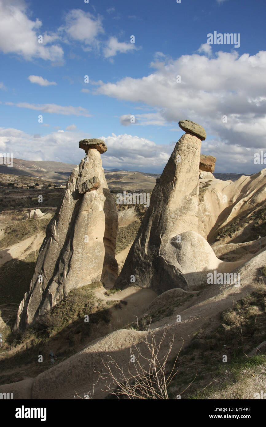 Fairy chimneys in Cappadocia Turkey Stock Photo - Alamy