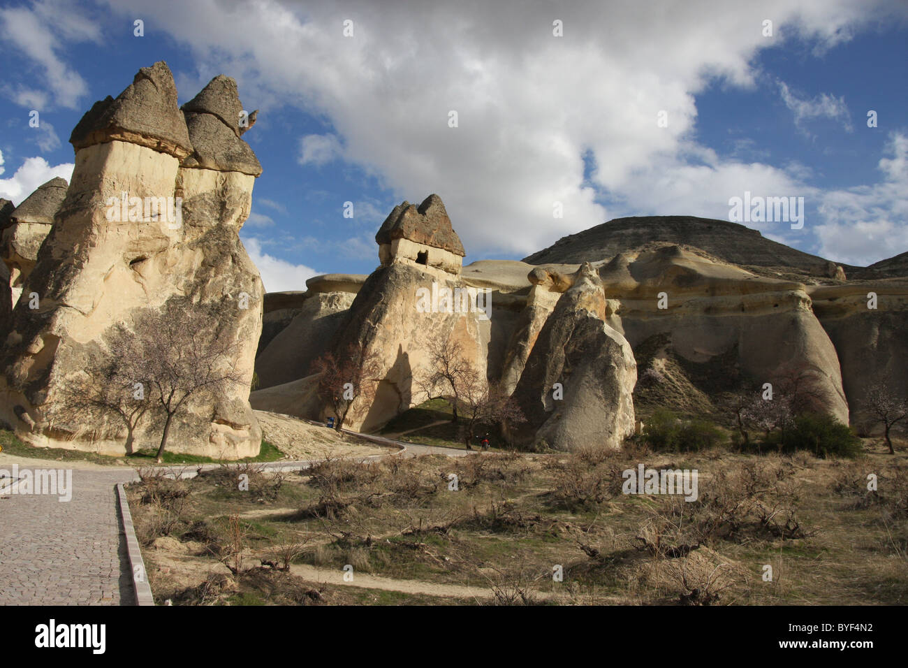 Fairy chimneys in Cappadocia Turkey Stock Photo - Alamy