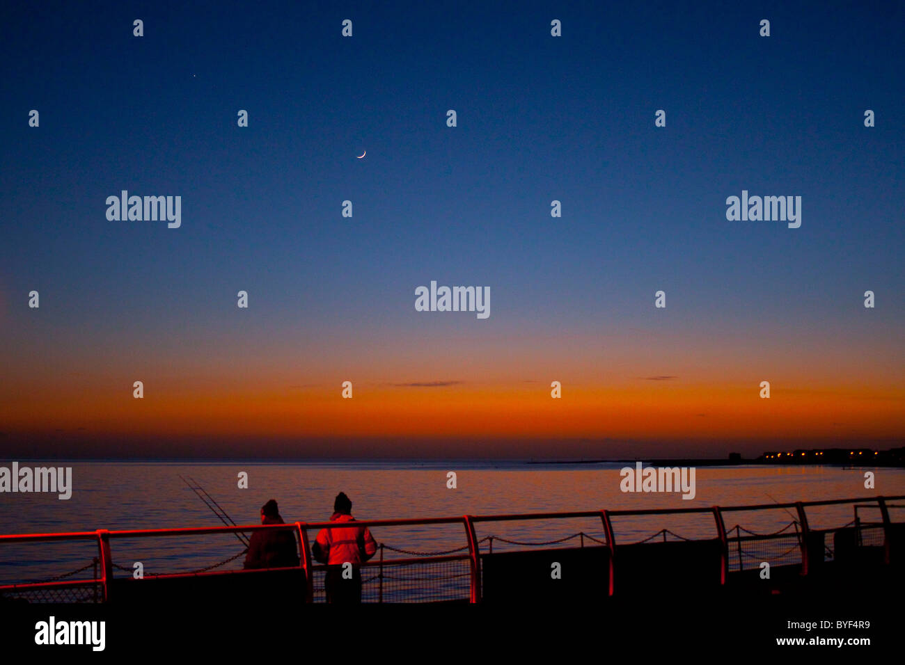 Fisherman, Sea, Pier, Beautiful England,clacton,coast Stock Photo - Alamy