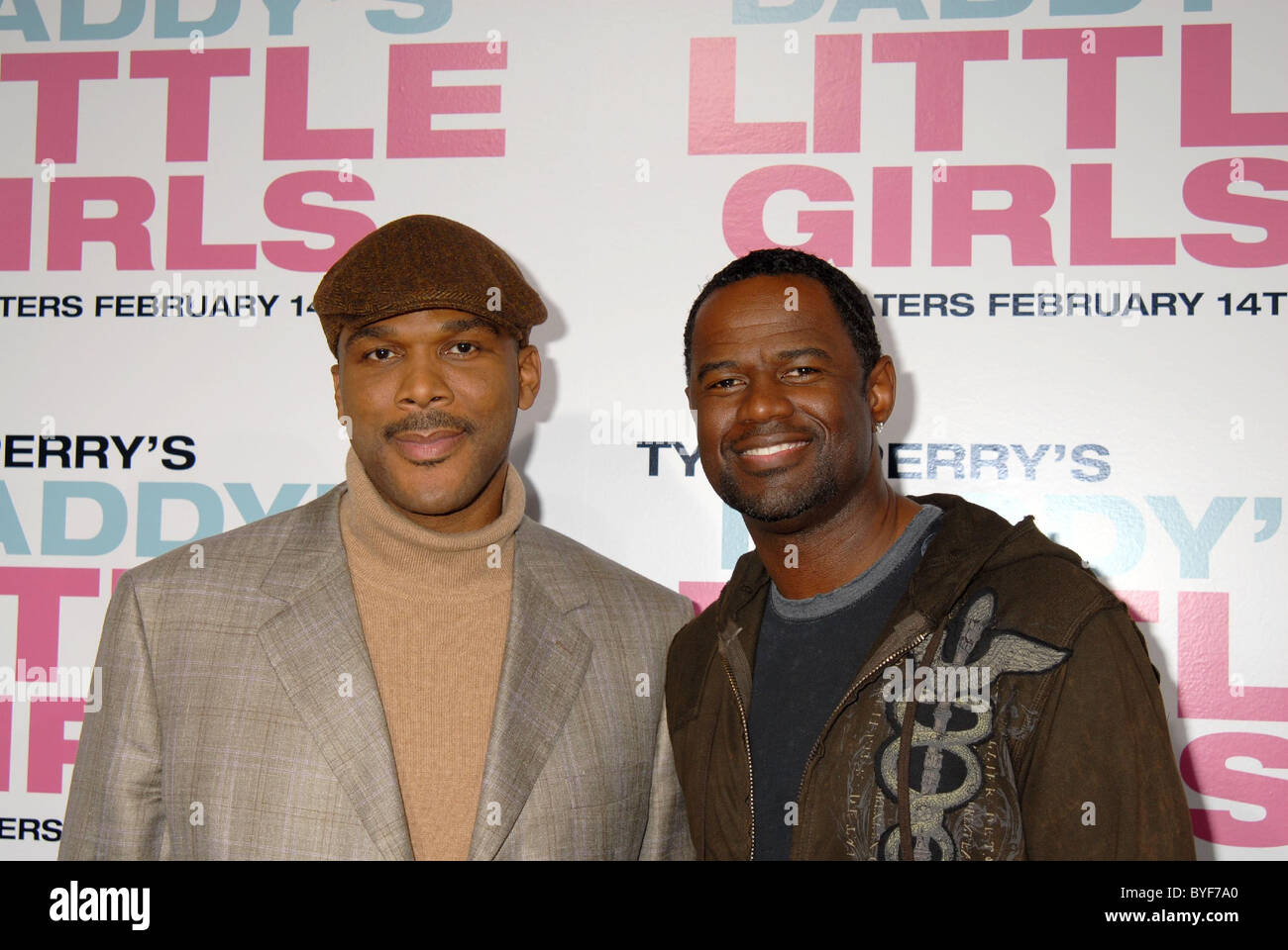 Brian McKnight and Tyler Perry Film Premiere of 'Daddy's Little Girls ...