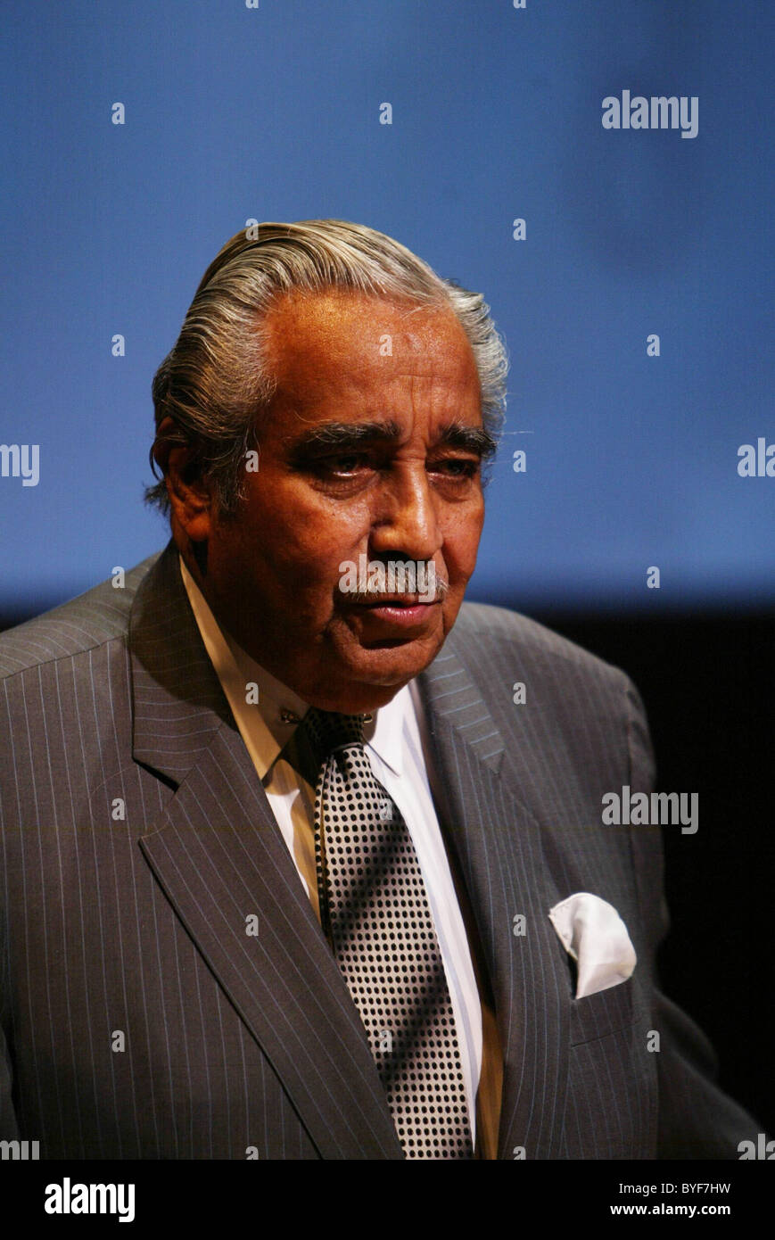 Representative D-NY Charlie Rangel spoke before Will Smith at the ...