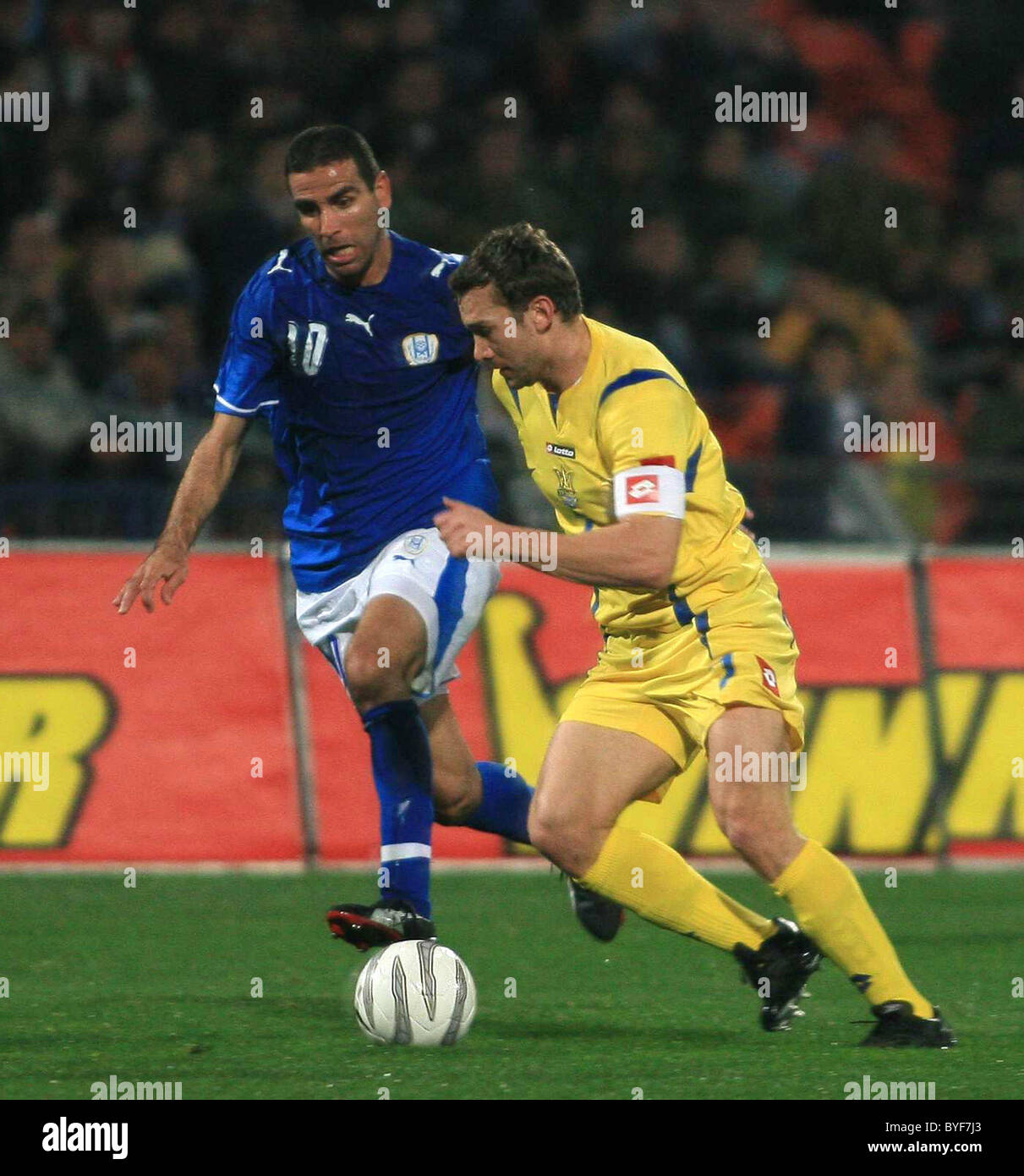 Andriy Shevchenko (no.7) of Chelsea playing for the Ukraine national ...