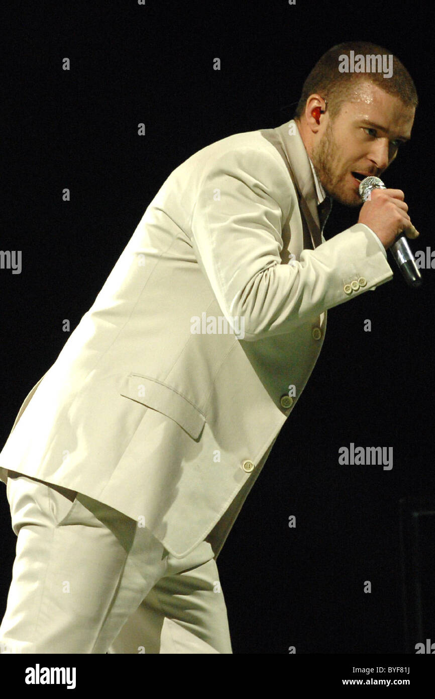 Justin Timberlake live in concert at Madison Square Garden New York ...