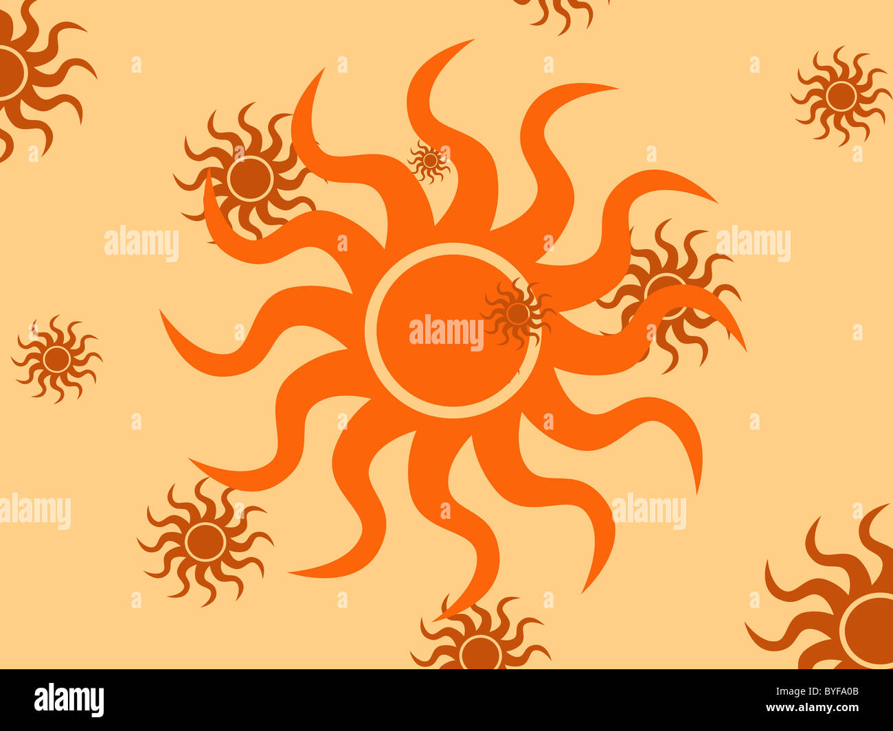 Earthy colored sun Stock Photo - Alamy