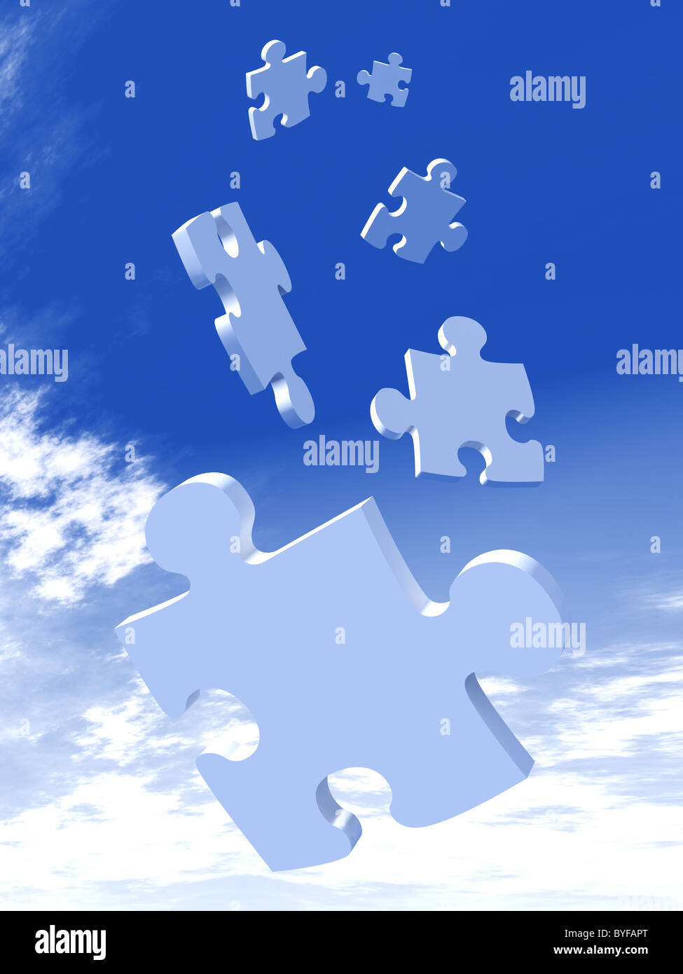 Sky falling jigsaw puzzle hi-res stock photography and images - Alamy
