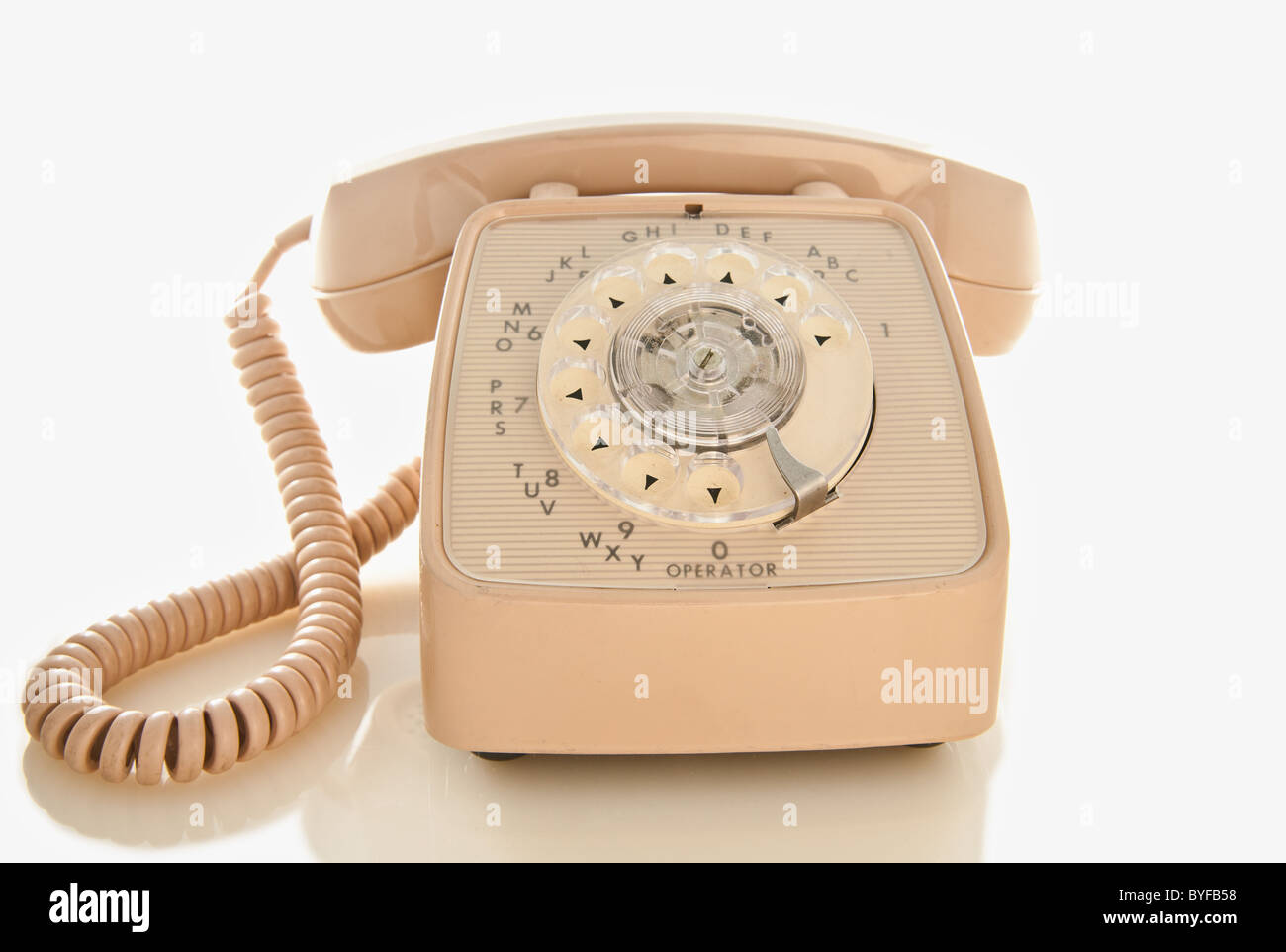 An old rotary telephone circa 1971 Stock Photo - Alamy