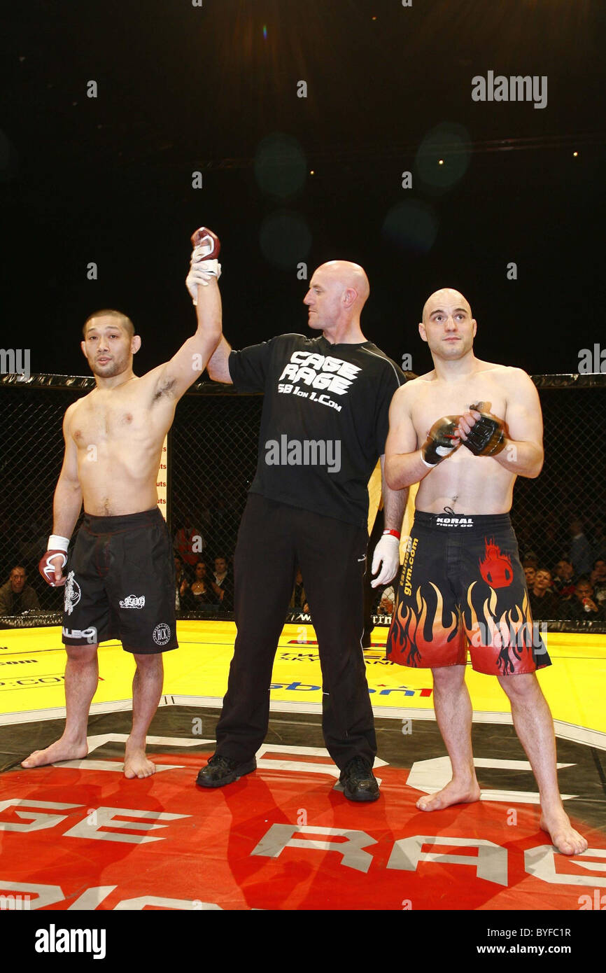 Masakazu Cage Rage fighting at Wembley Arena London, England - 10.02.07 ...