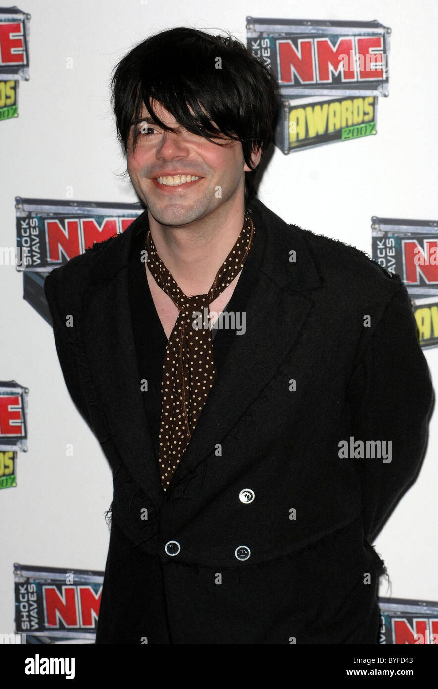 Tim Burgess NME Awards 2007 at the Hammersmith Palais on Shepherds Bush ...