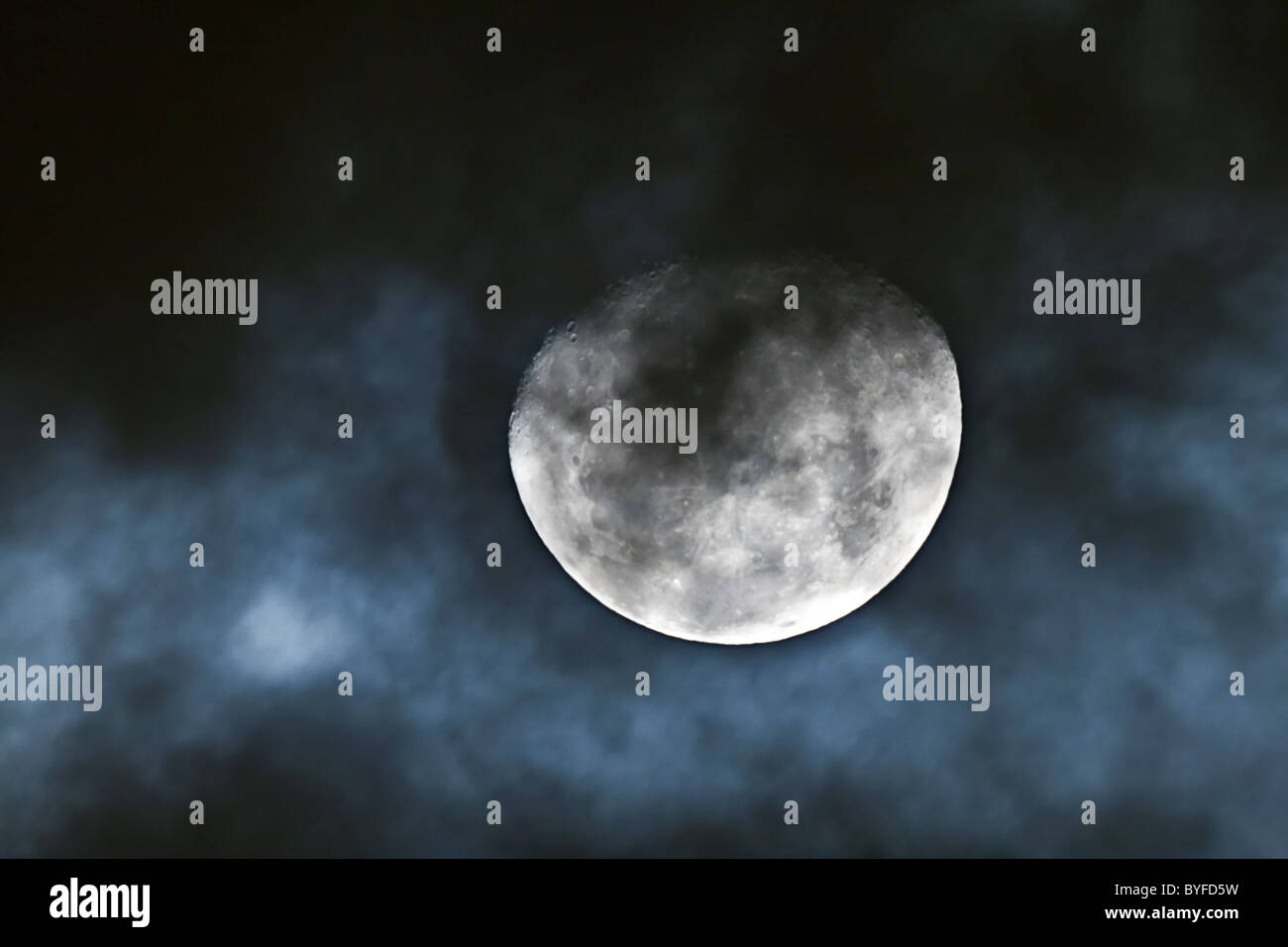 Waning gibbous moon. hi-res stock photography and images - Alamy