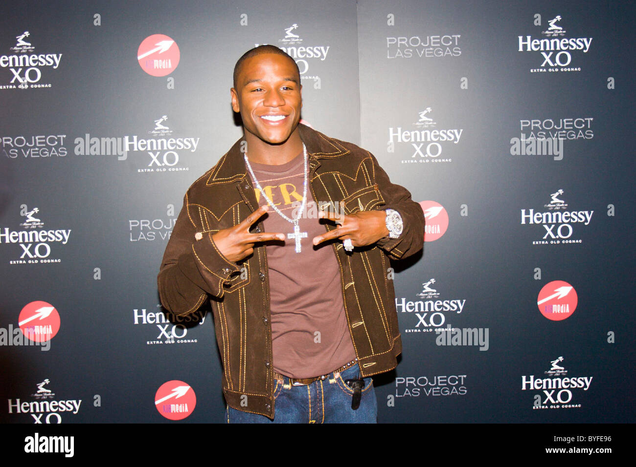 Floyd Mayweather Jr. Maurice Hennessy and Kanye West host a Valentines ...