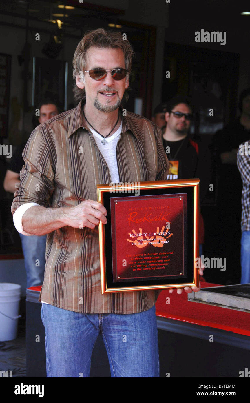 Kenny Loggins inducted into Hollywood's Rockwalk Hollywood, California ...