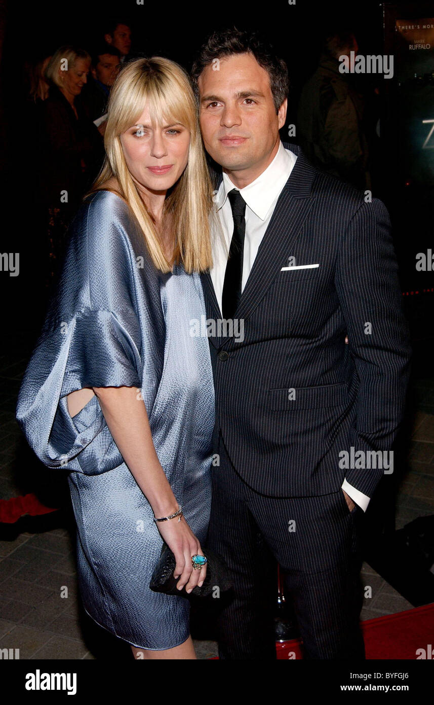 Mark Ruffalo and wife Sunrise Coigney Los Angeles Premiere of 'Zodiac ...