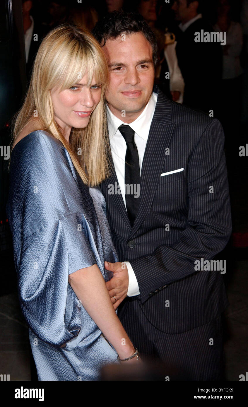 Mark Ruffalo and wife Sunrise Coigney Los Angeles Premiere of 'Zodiac ...