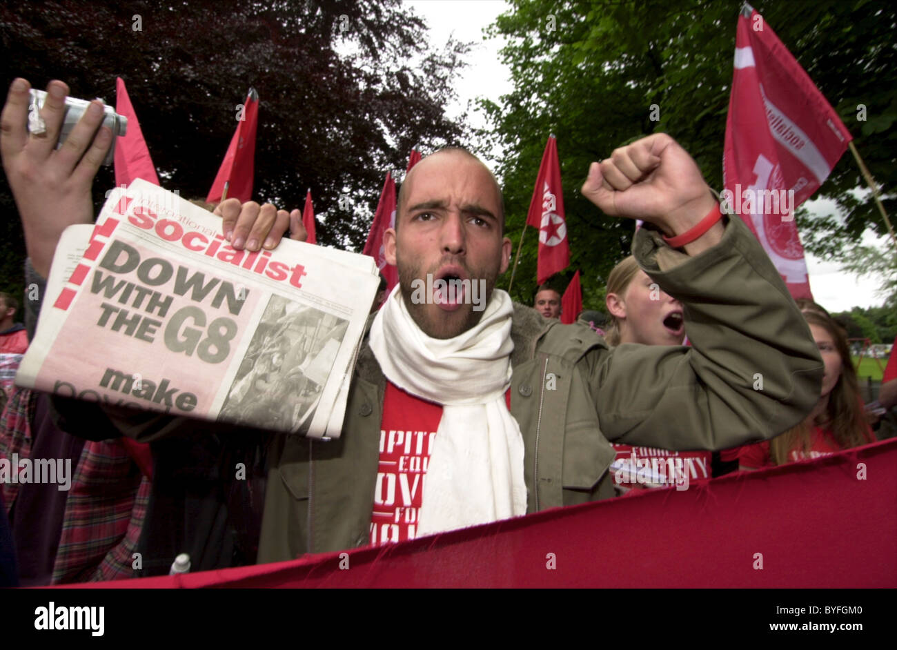 G8 summit protest edinburgh hi-res stock photography and images - Alamy