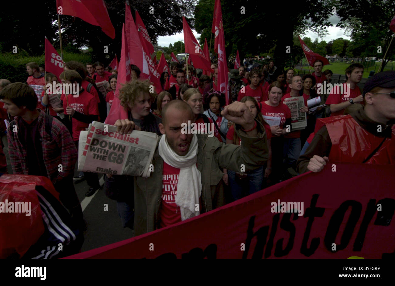 G8 summit protest edinburgh hi-res stock photography and images - Alamy