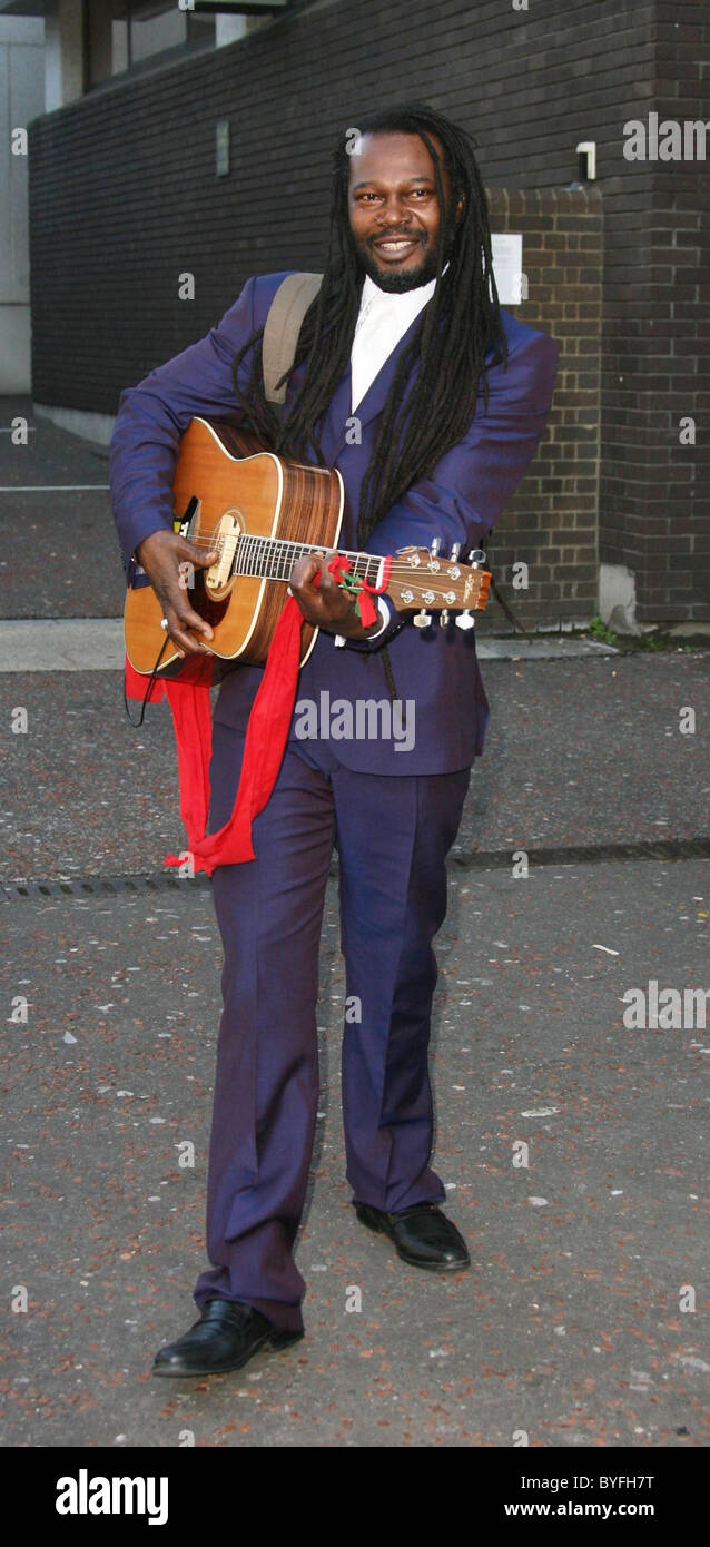 Levi Roots leaving a London studio London, England - 08.03.07 Stock ...