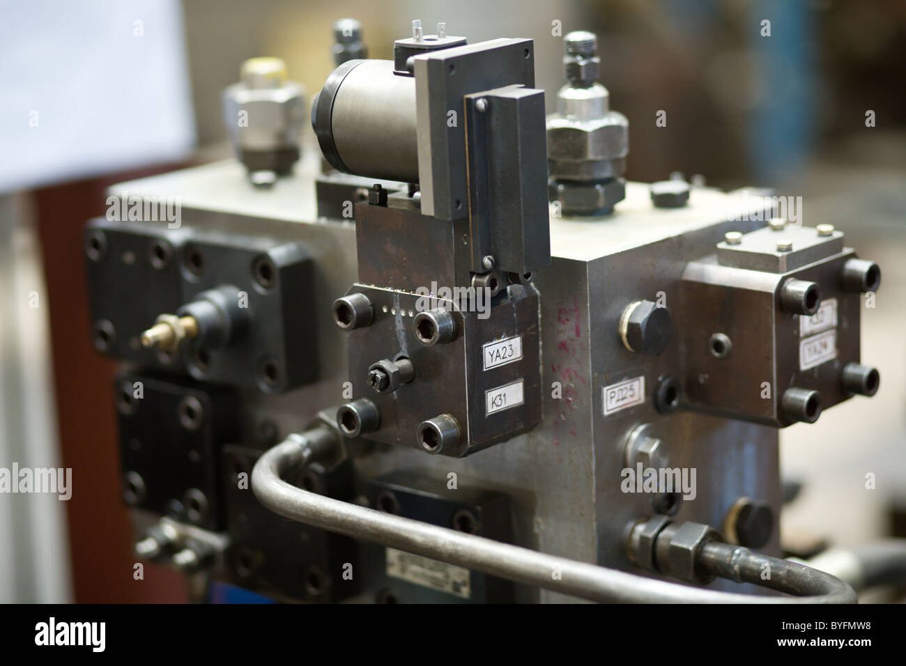 The oil pump of a high pressure Stock Photo - Alamy