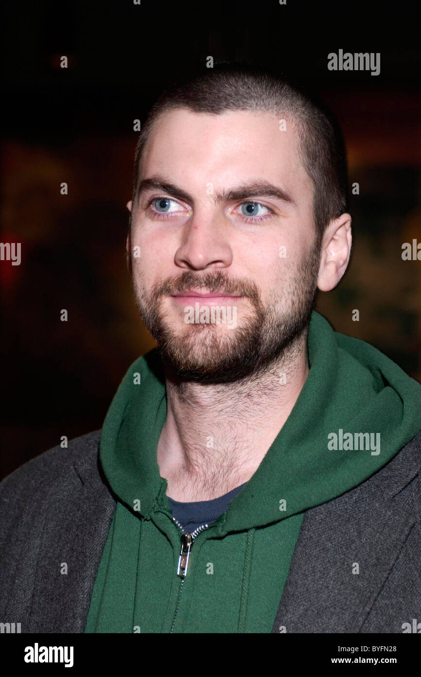 Wes Bentley Celebrities leaving the New York Premiere of 'Ghost Rider ...